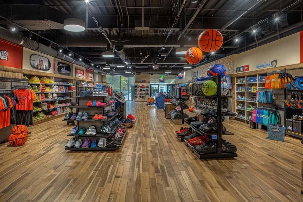 Agencement de magasins de sports